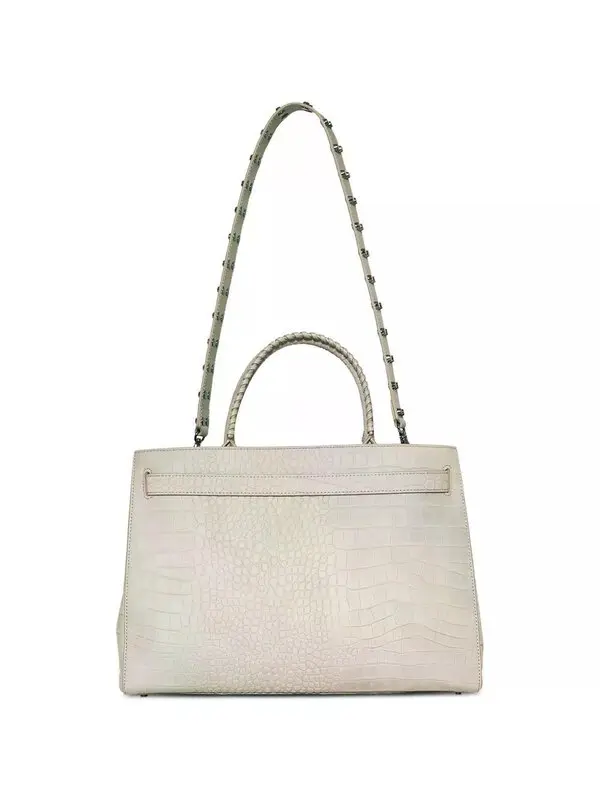 John Richmond Croc-effect Studded Tote Bag