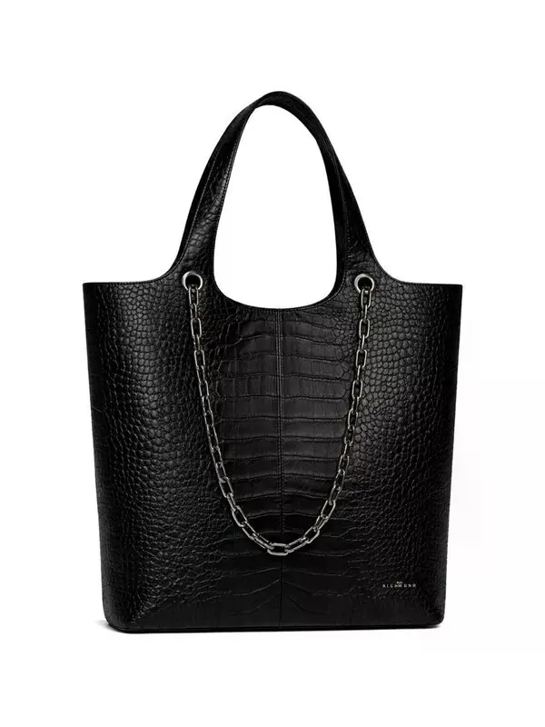 John Richmond Croc-effect Chain-detail Tote Bag