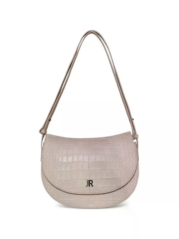 John Richmond Croc-effect Shoulder Bag - Neutrals