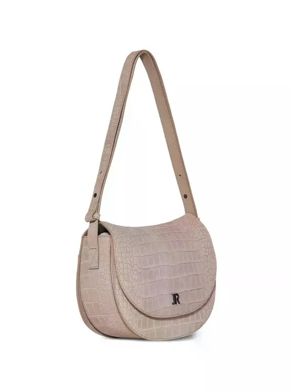 John Richmond Croc-effect Shoulder Bag - Neutrals
