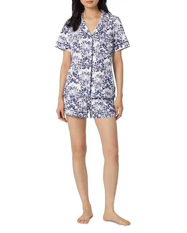 BEDHEAD PAJAMAS Short Sleeve Classic Shorty Stretch Jersey Pajama Set - Under The Sea
