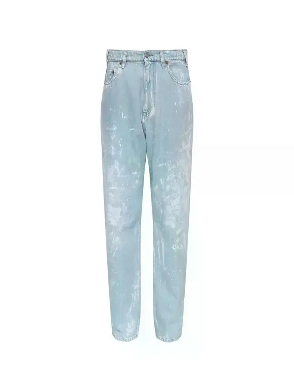 MAISON MARGIELA Paint Detail Straight Leg Jeans