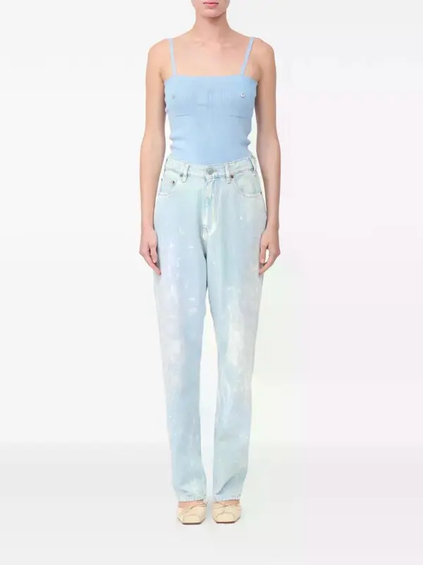 MAISON MARGIELA Paint Detail Straight Leg Jeans