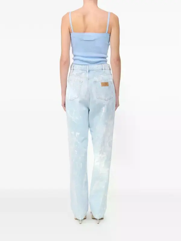 MAISON MARGIELA Paint Detail Straight Leg Jeans