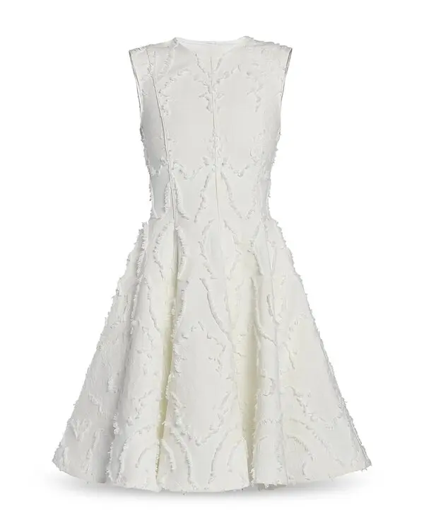 Erdem Round Neck Sleeveless Textured Dress