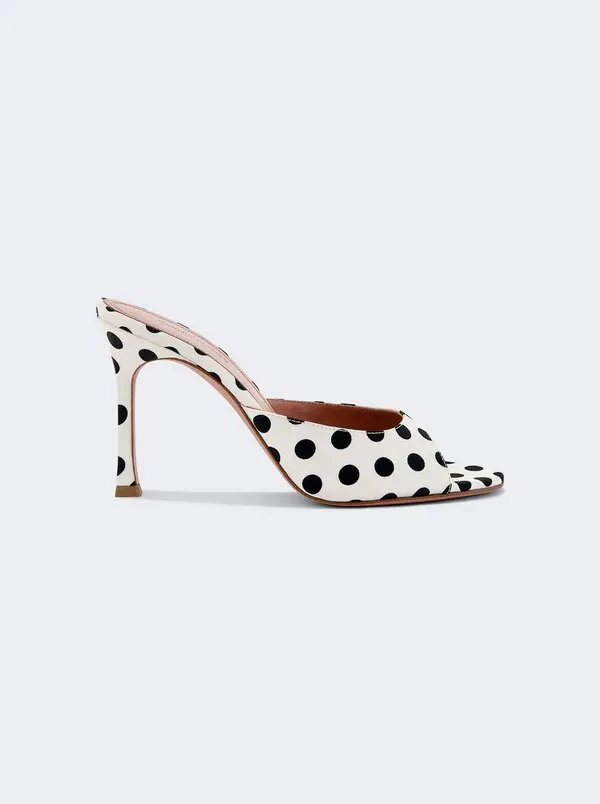 Amina Muaddi Alexa Slipper - White