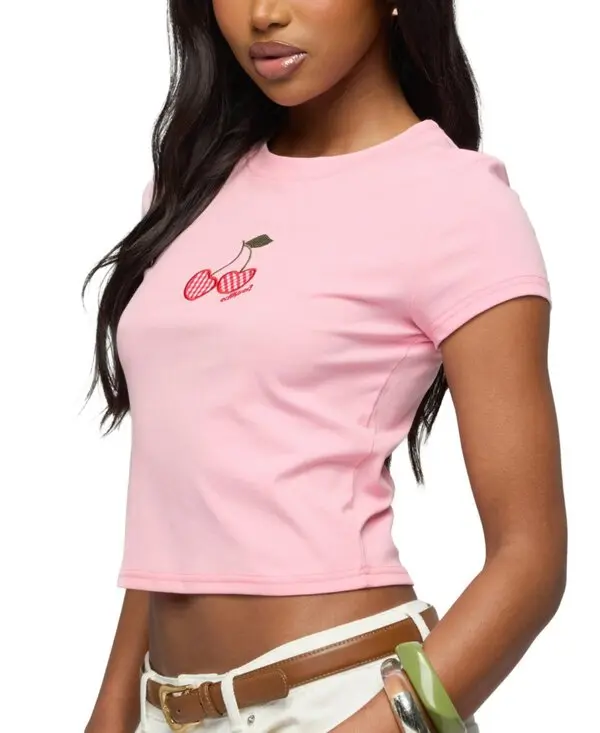 EDIKTED Cherry Crush T-shirt
