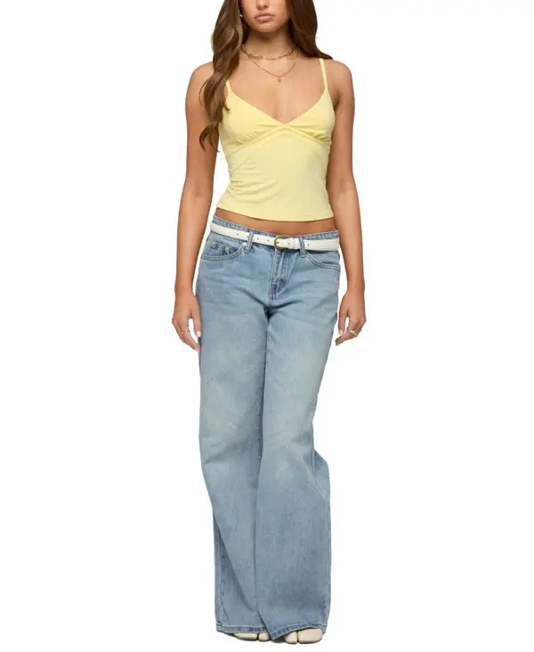 EDIKTED Evianna Double Tie Back Tank Top
