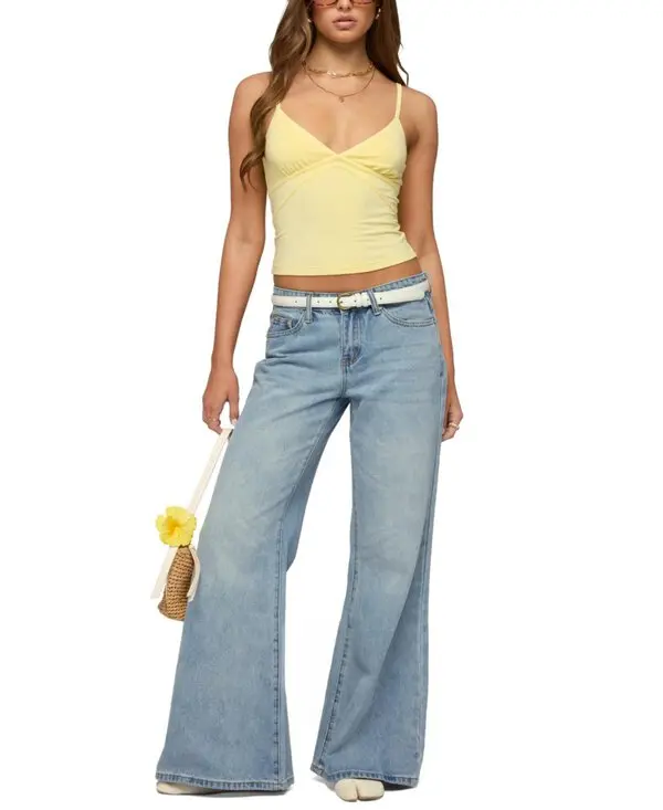 EDIKTED Evianna Double Tie Back Tank Top