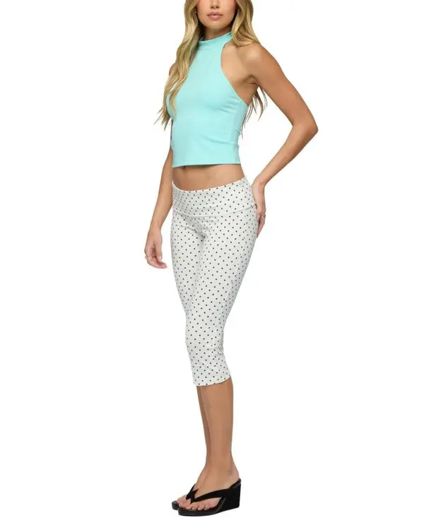 EDIKTED High Neck Halter Top With Open Back