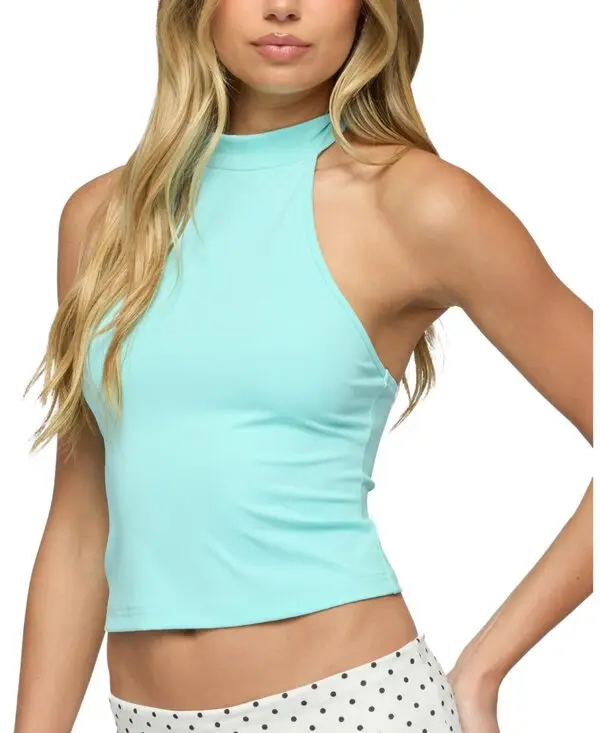 EDIKTED High Neck Halter Top With Open Back