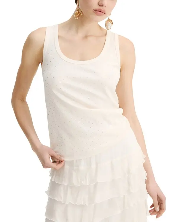 Marella Embellished Knit Top - Wool White