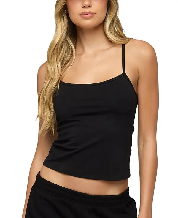 EDIKTED Cataleya Cotton Spandex Tank Top - Black