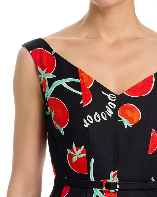 MILLY Peggy Off The Shoulder Printed Mini Dress