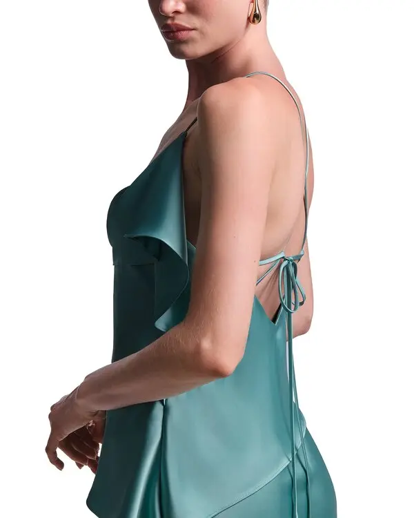 Bcbgmaxazria Fiona Ruffled Asymmetrical Dress