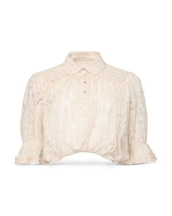 Cinq À Sept Cazi Puff Sleeve Top
