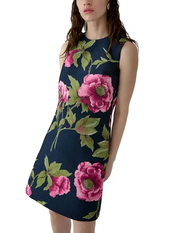 Carolina Herrera Sleeveless Floral Dress