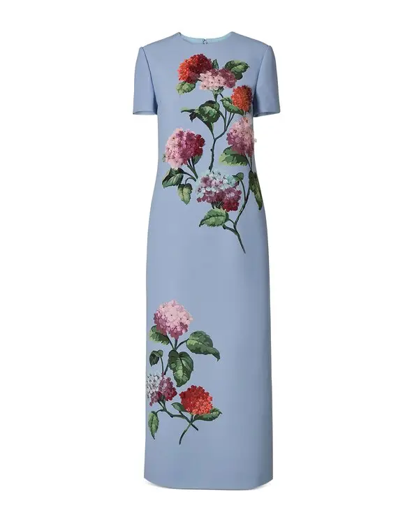 Carolina Herrera Embellished Floral Maxi Dress