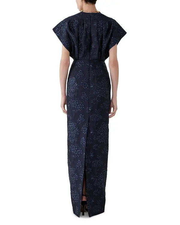 Carolina Herrera Fan Bodice Gown