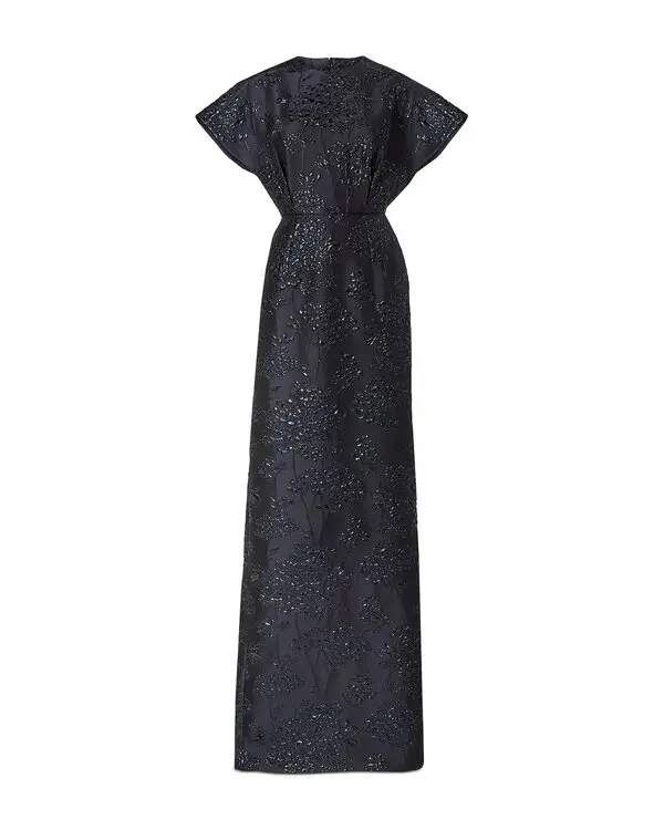 Carolina Herrera Fan Bodice Gown