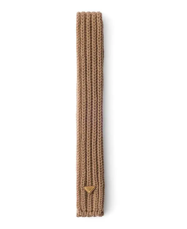Prada Wool Scarf - Camel Brown
