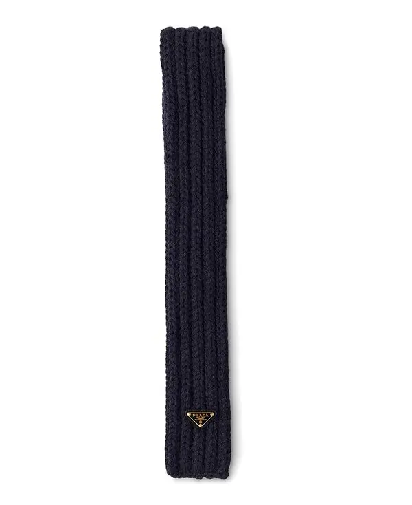 Prada Wool Scarf - Navy