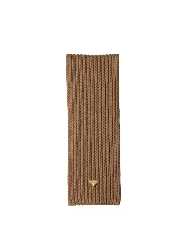 Prada Wool Scarf - Brown