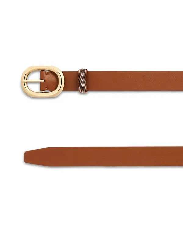 Fabiana Filippi Nappa Leather Belt - Light/pastel