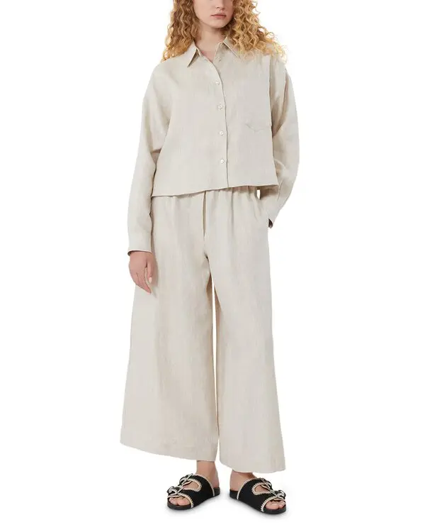 Max Mara Wkdfelino Linen Pants - Ecru