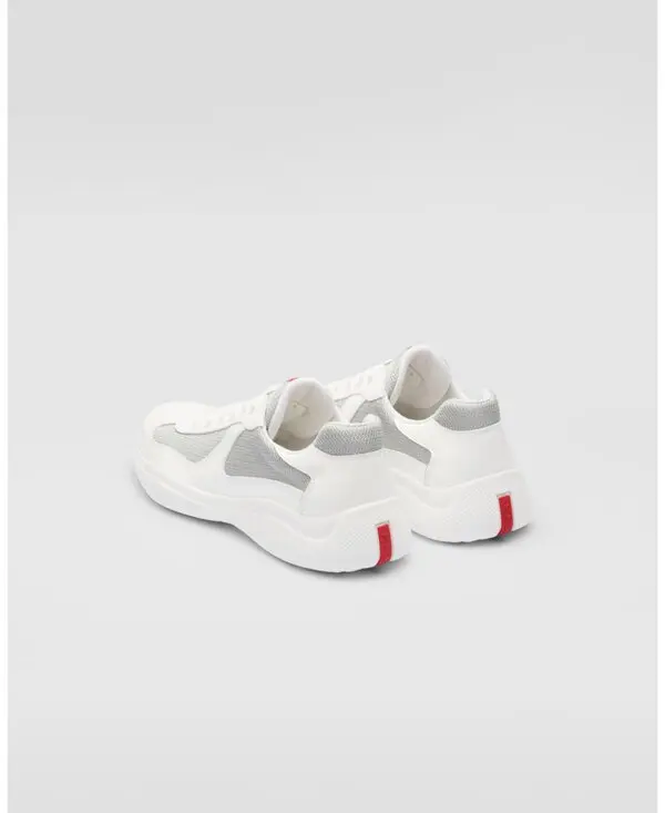 Prada Patent Leather And Technical Fabric America's Cup Sneakers