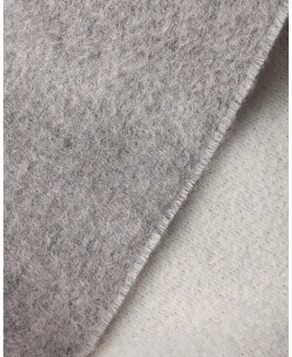 Prada Symbole Double Wool And Cashmere Scarf - Blue