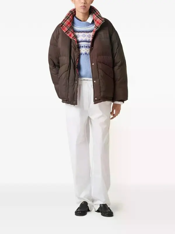 Miu Miu Reversible Padded Jacket - Brown