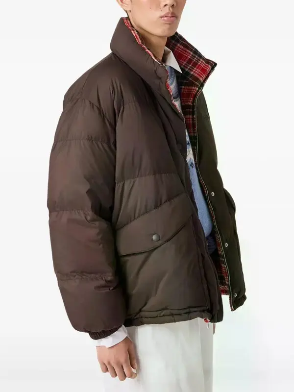 Miu Miu Reversible Padded Jacket - Brown