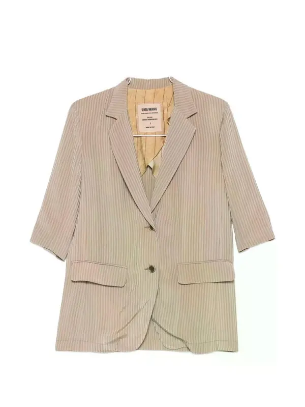 UMA WANG Kali Stripe Single-breasted Blazer