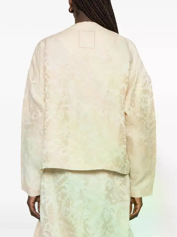 UMA WANG Damask Patterned Jacket - Neutrals