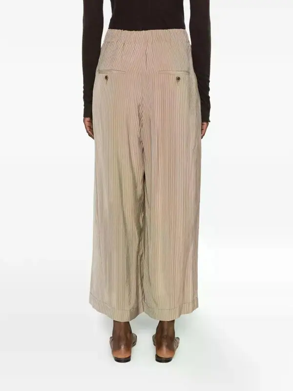 UMA WANG Poetic Pleated Trousers - Neutrals