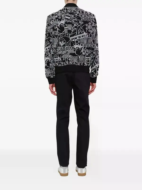 Kenzo Graphic Print Bomber Jacket