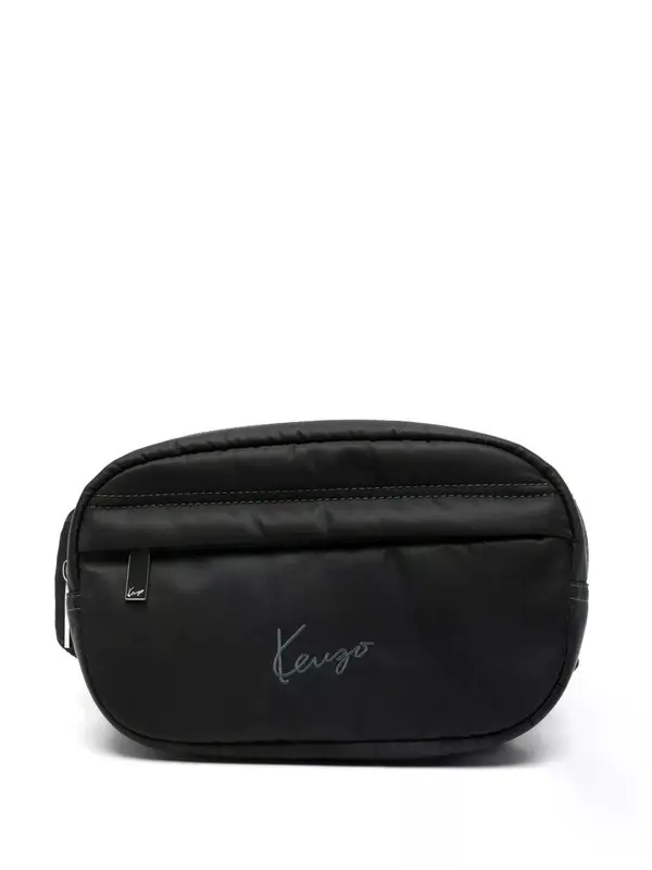 Kenzo Logo Embroidered Belt Bag - Black