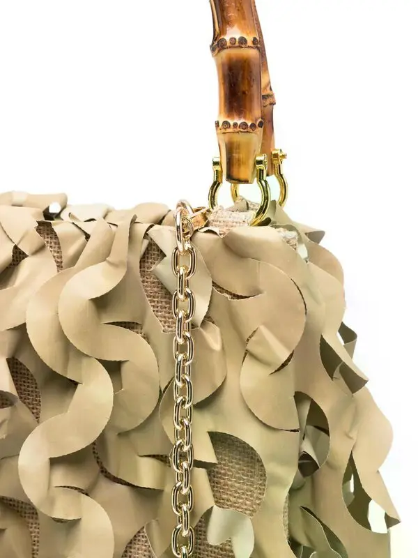 LA MILANESA Bamboo-handle Handbag