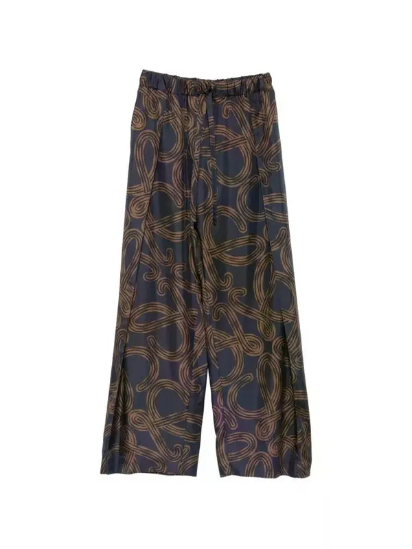 Loewe Anagram-print Trousers - Blue