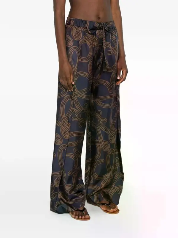 Loewe Anagram-print Trousers - Blue