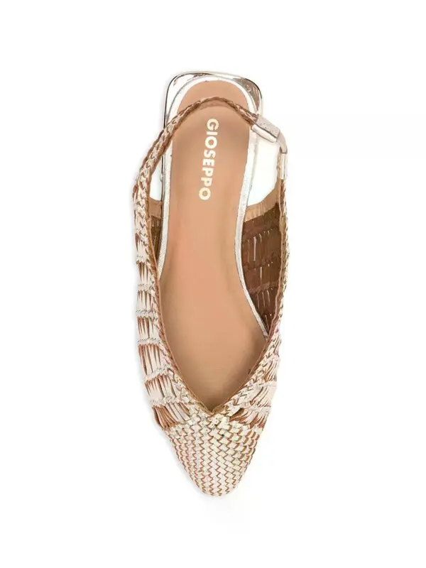 GIOSEPPO Maipo Woven Slingback Flat Pumps