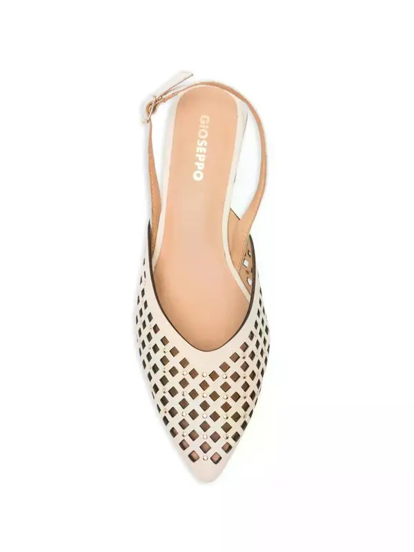 GIOSEPPO Cut-out Slingback Pumps - Neutrals