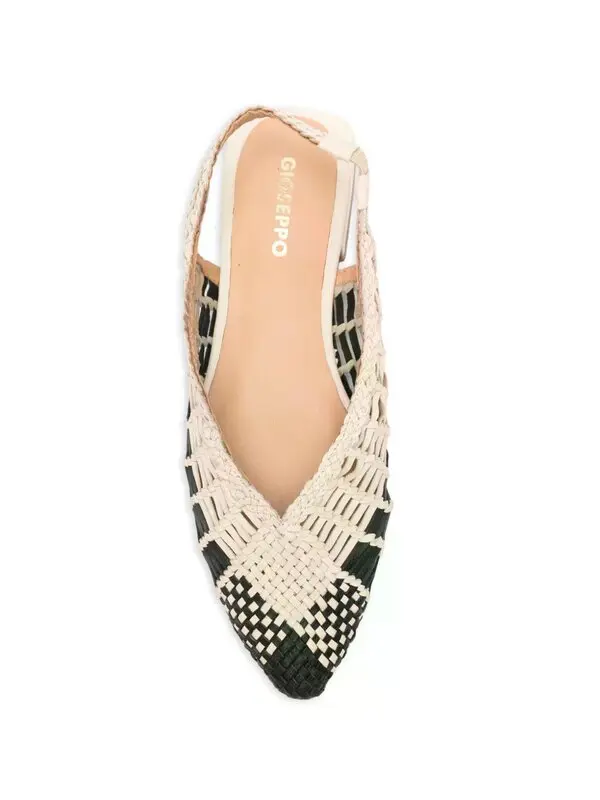 GIOSEPPO Magarini Woven Slingback Pumps