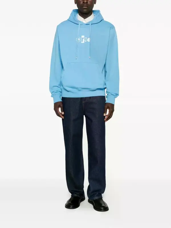 ARTE ANTWERP Logo Print Drawstring Hoodie