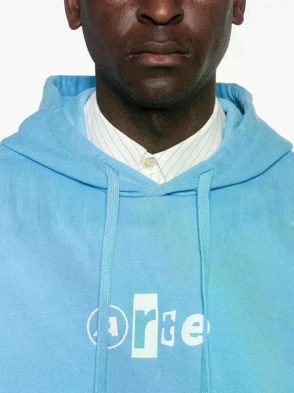 ARTE ANTWERP Logo Print Drawstring Hoodie