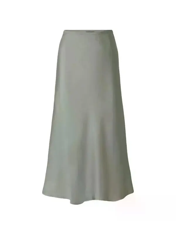 Soeur Fever Satin-finish Midi Skirt - Green