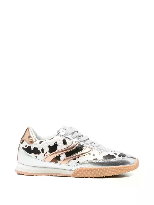 GIOSEPPO Cow-print Metallic-effect Sneakers