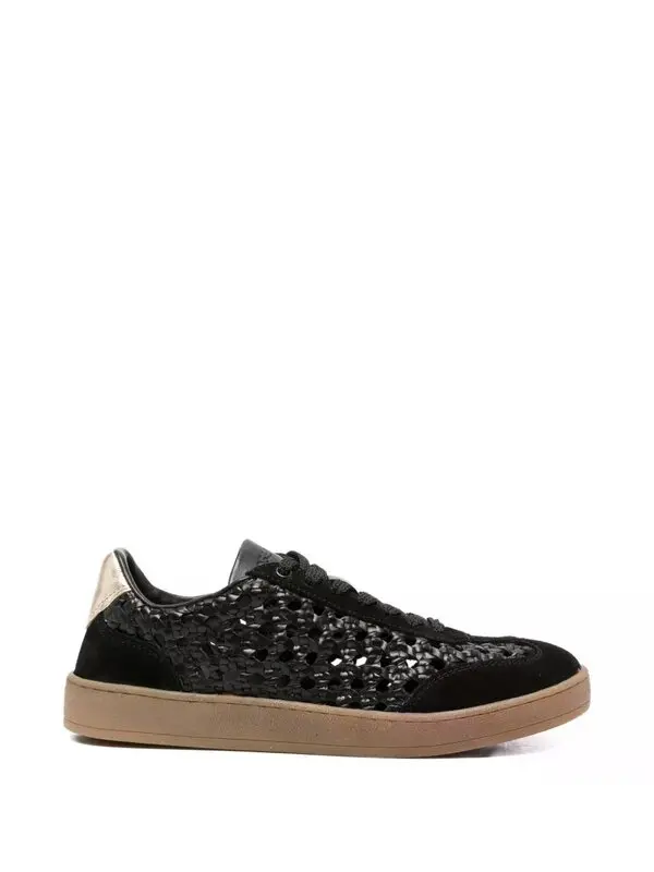 GIOSEPPO Ijebu Woven Leather Sneakers