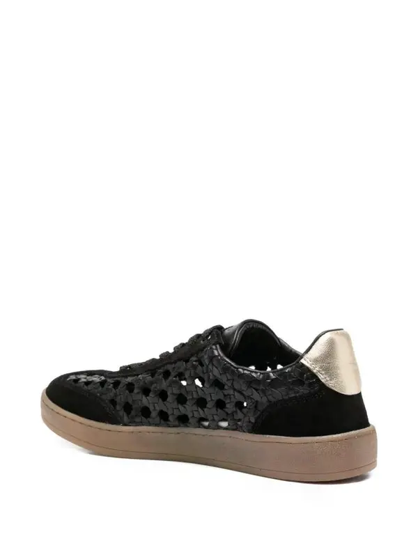 GIOSEPPO Ijebu Woven Leather Sneakers